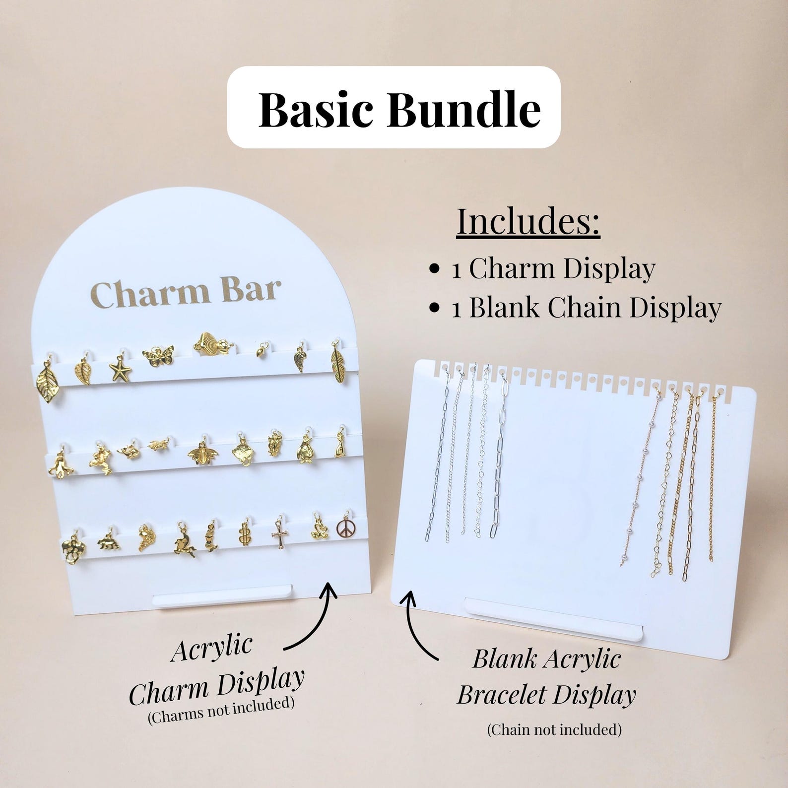 Charm Bar Display Stand for Permanent Jewelry Business Charm Bar ...