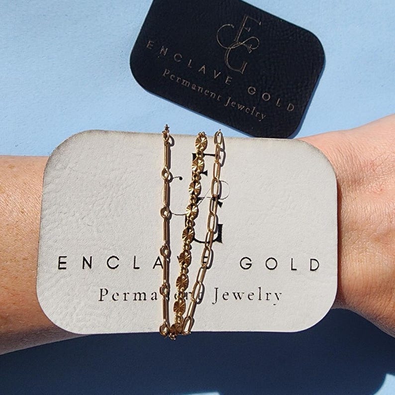 Permanent Jewelry Supply Custom Logo Display Wrist Patch Jewelry ...