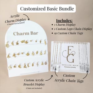 Charm Bar Display Stand for Permanent Jewelry Business Charm Bar ...