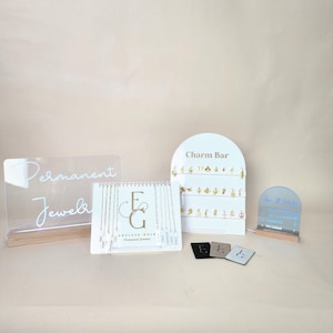 Charm Bar Display Stand for Permanent Jewelry Business Charm Bar ...