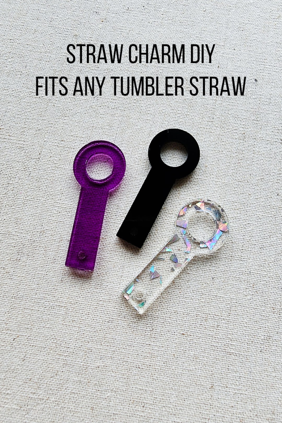 Stanley Chroma Tmbler Straw Charm Bulk Black Stanley Straw Charm Blanks ...