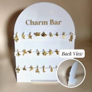 Charm Bar Display Stand for Permanent Jewelry Business Charm Bar ...