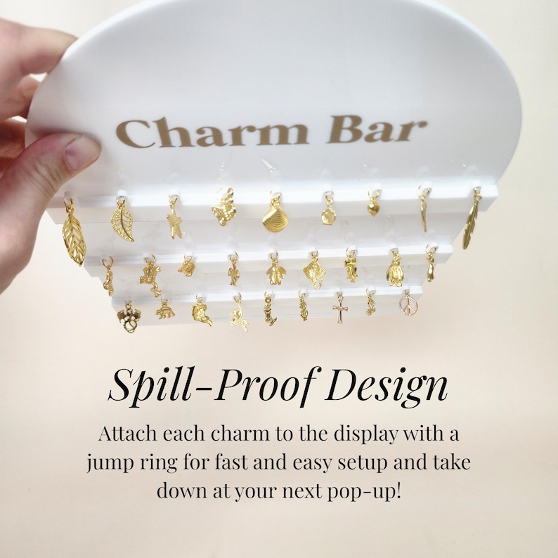 Charm Display Organizer for Pop up Charm Bar Tabletop Vendor Display ...