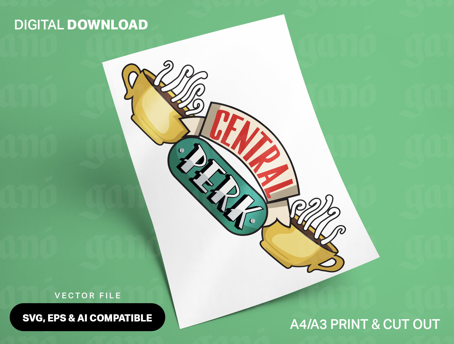 Central Perk Sign - Digital Download - Etsy