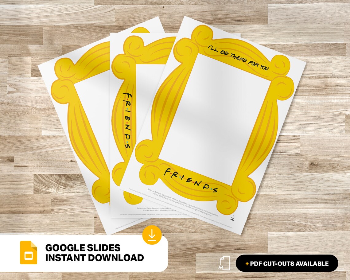 Friends Photo Frame Print Out - Etsy