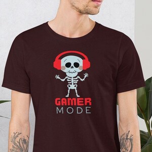 Gamer Tee Gamer Mode Unisex T-shirt for Videogame Lovers Gift Shirt ...
