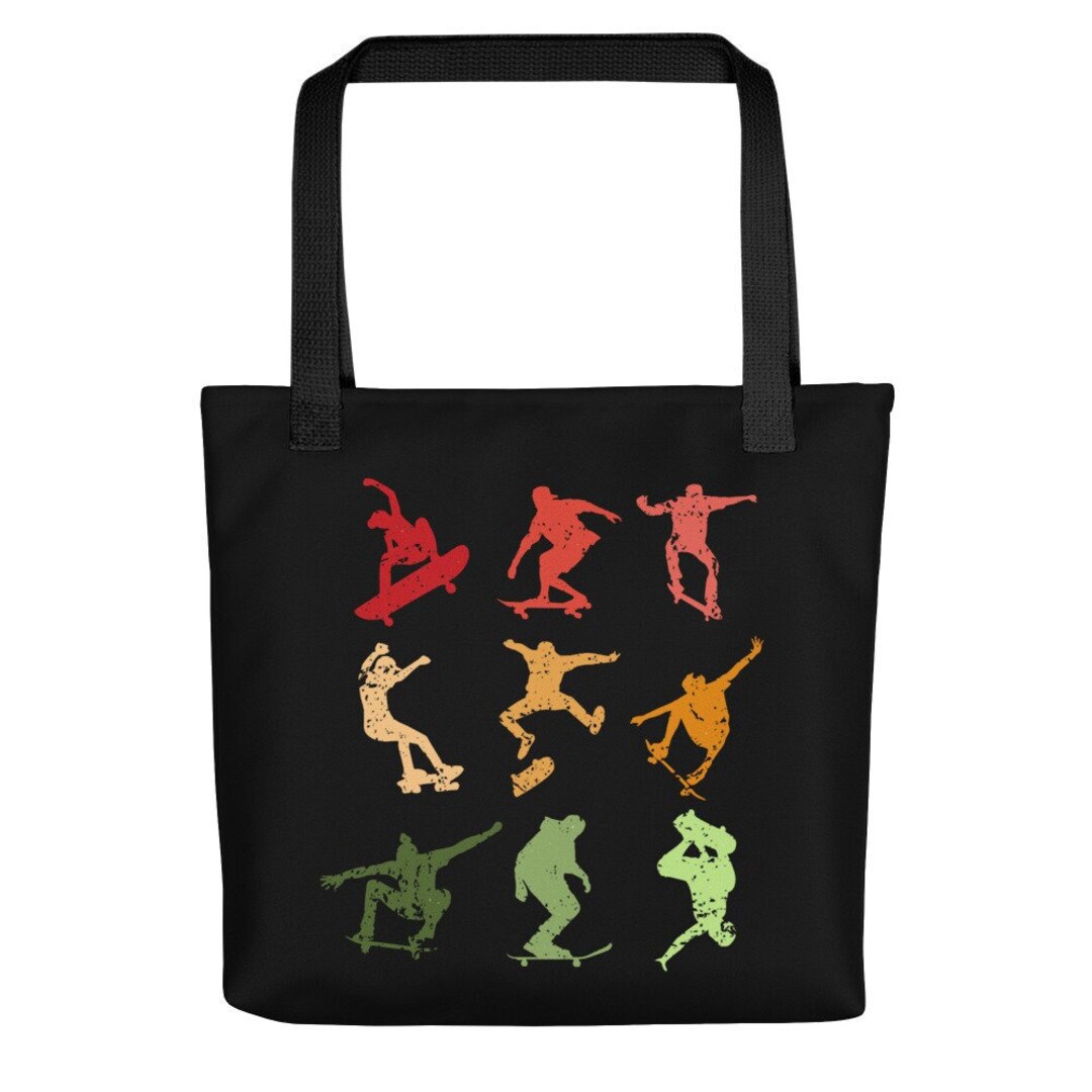 Skateboard Bag Retro Style Tote for Skateboarder Gift for Skateboard ...