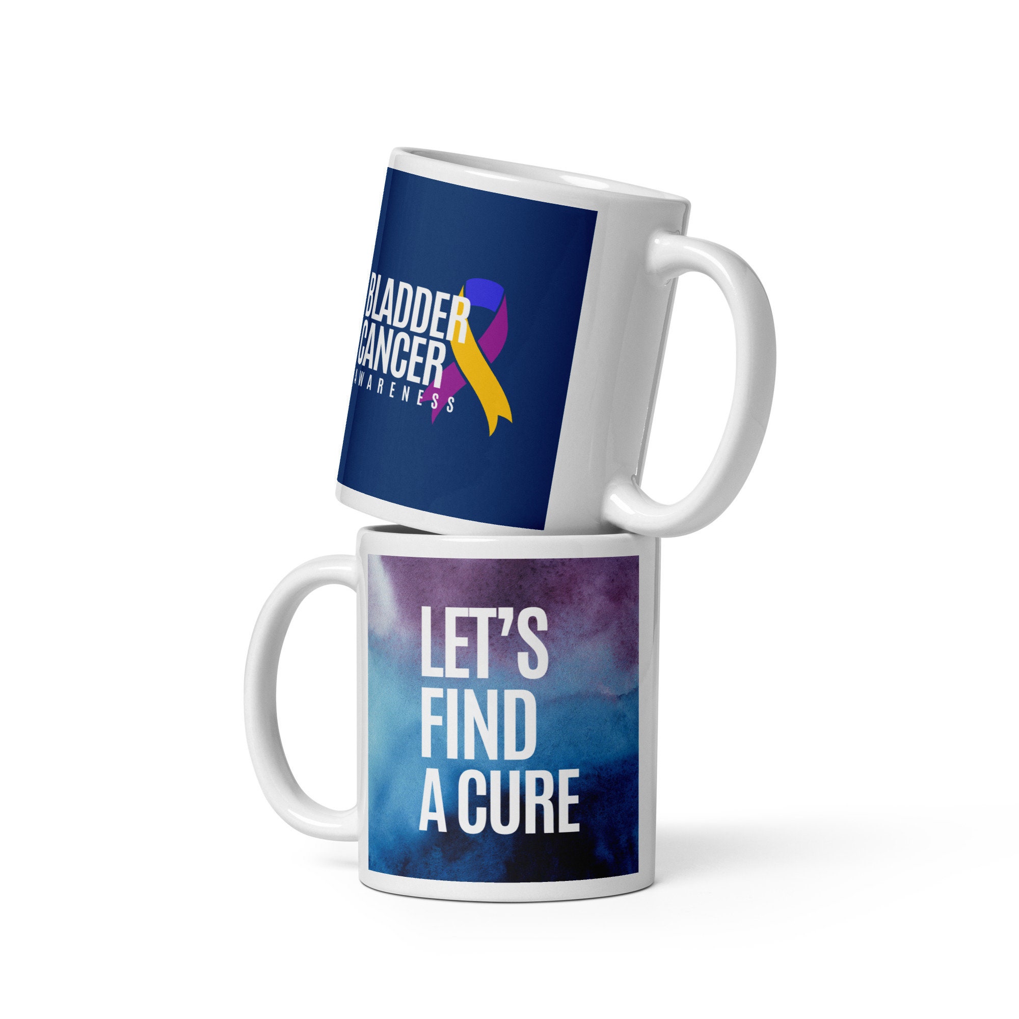 Bladder Cancer Mug Let's Find a Cure Bladder Cancer Awareness Coffee ...