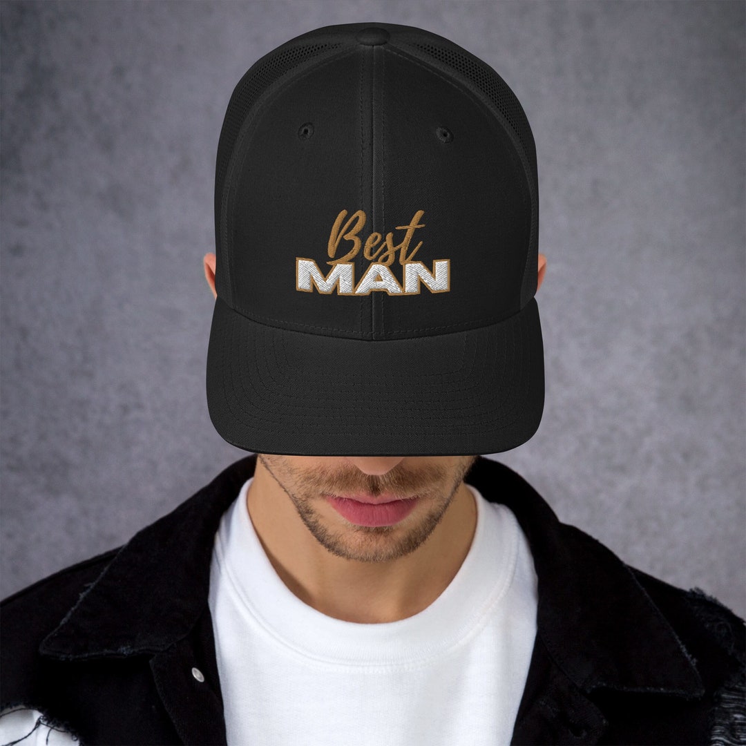 BEST MAN Hat Best Man Trucker Hat Gift Idea for Bachelor Wedding Party ...