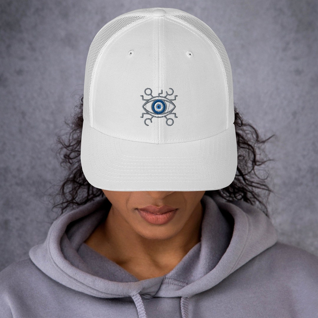 Evil Third Eye Hat Evil Eye Mystical Hat Trucker Cap With Trendy ...