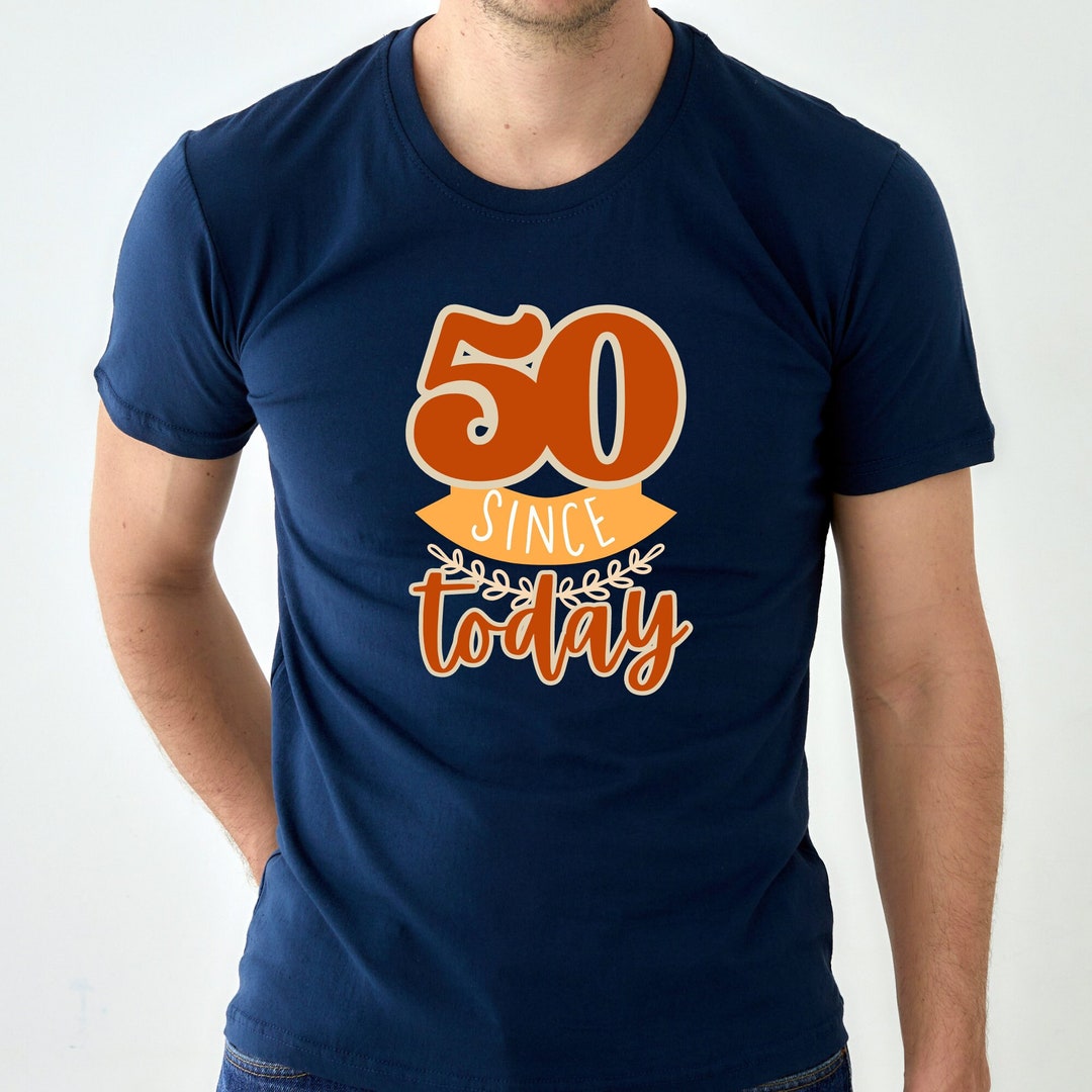 50th Birthday Shirt T-shirt Colorful Birthday Clothing Design Gift for ...