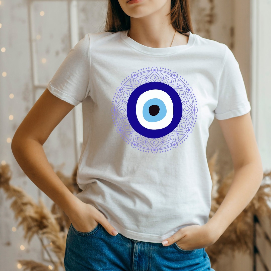Matiasma Shirt Evil Third Eye Shirt Mystic Shirt Greek Evil Eye Print ...