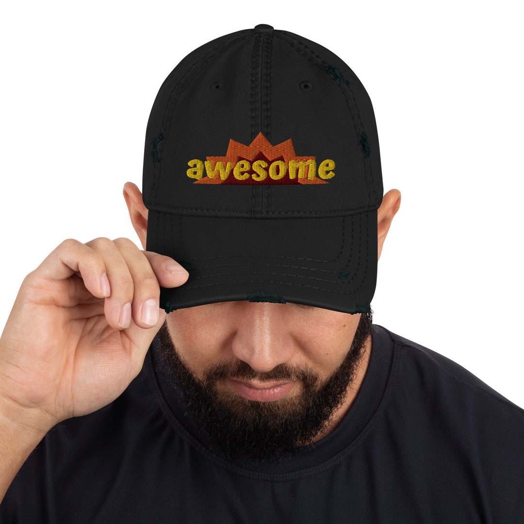 Dad Cap Awesome Cap Fathers Day Hat Embroidered Cap for Fathers Day ...