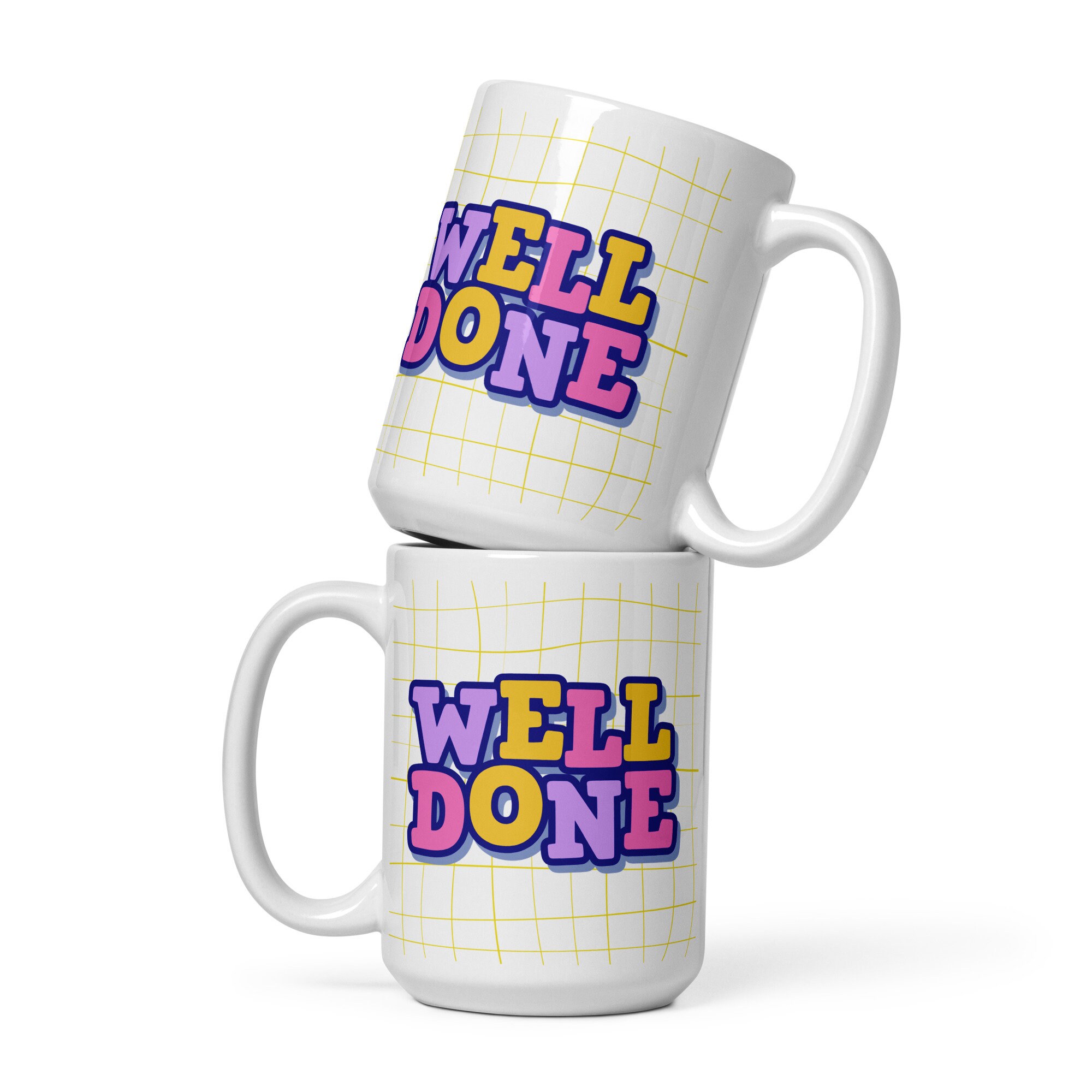 Well Done Mug Motivational Glossy Ceramic Confidence Boost Mug - Etsy
