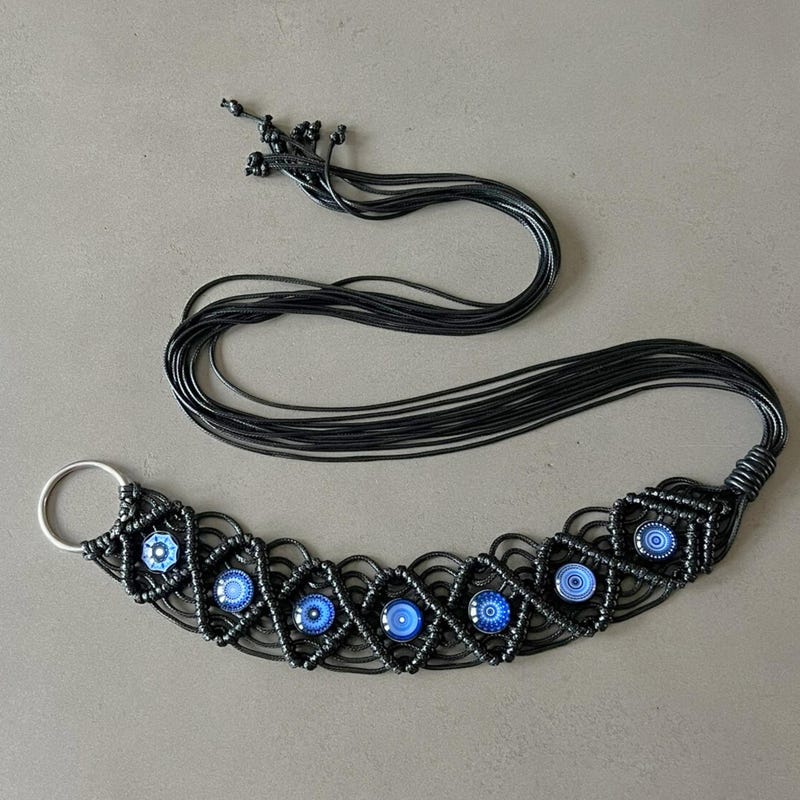 Rope Stone Belt - Etsy