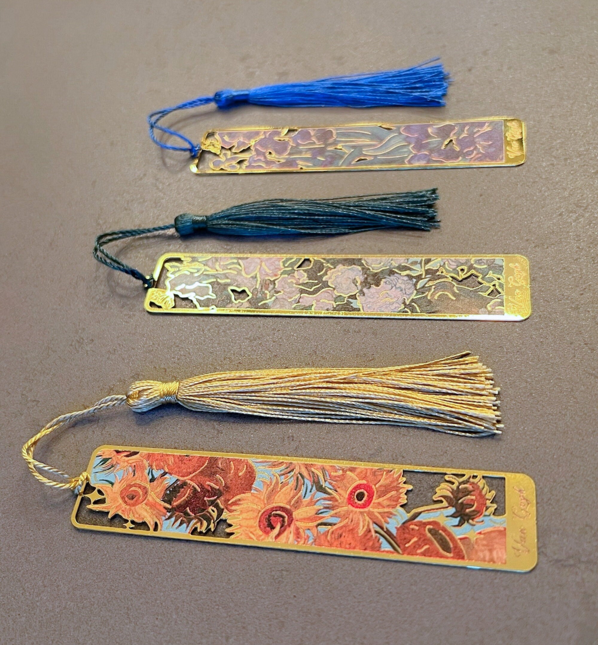 Metal Bookmark With Flower Bookmark Gift for Best Friend Art Bookmark ...