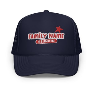 Customized Family Reunion Trucker Hat Gift Family Vacation Cap With ...