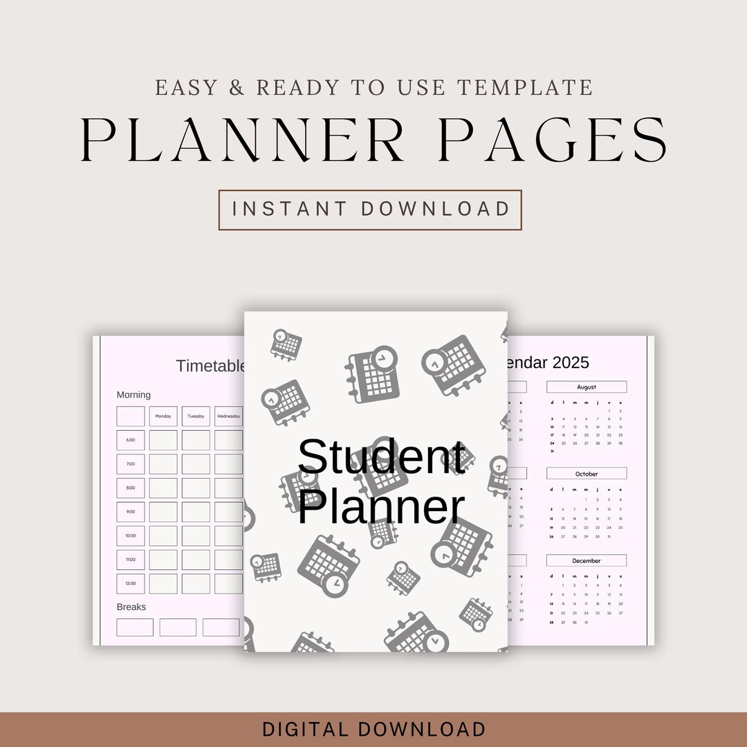 2025 Student Planner, iPad Planner, Digital 2025 Goodnotes Planner ...