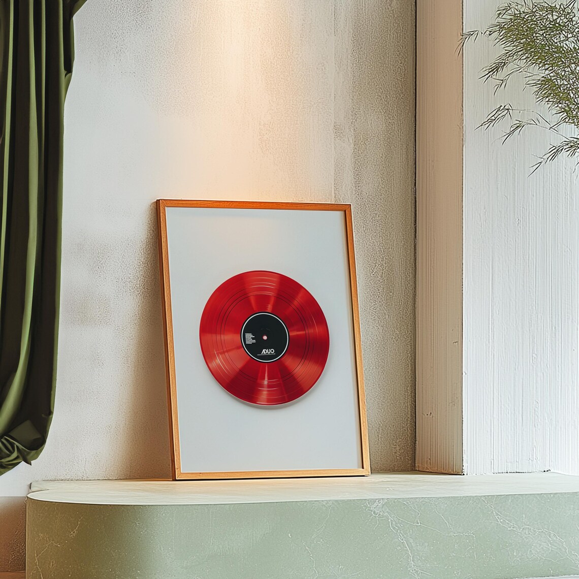 Modern Vinyl Poster Print, Red Vinyl Print, Wall Art, Minimalist Poster ...