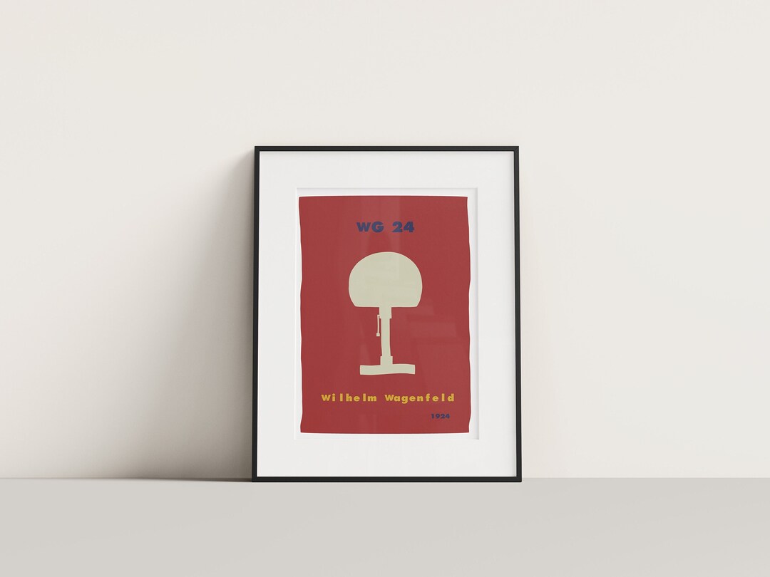 Digital Download Poster, Bauhaus Lamp Print, Furniture Poster, Modern ...
