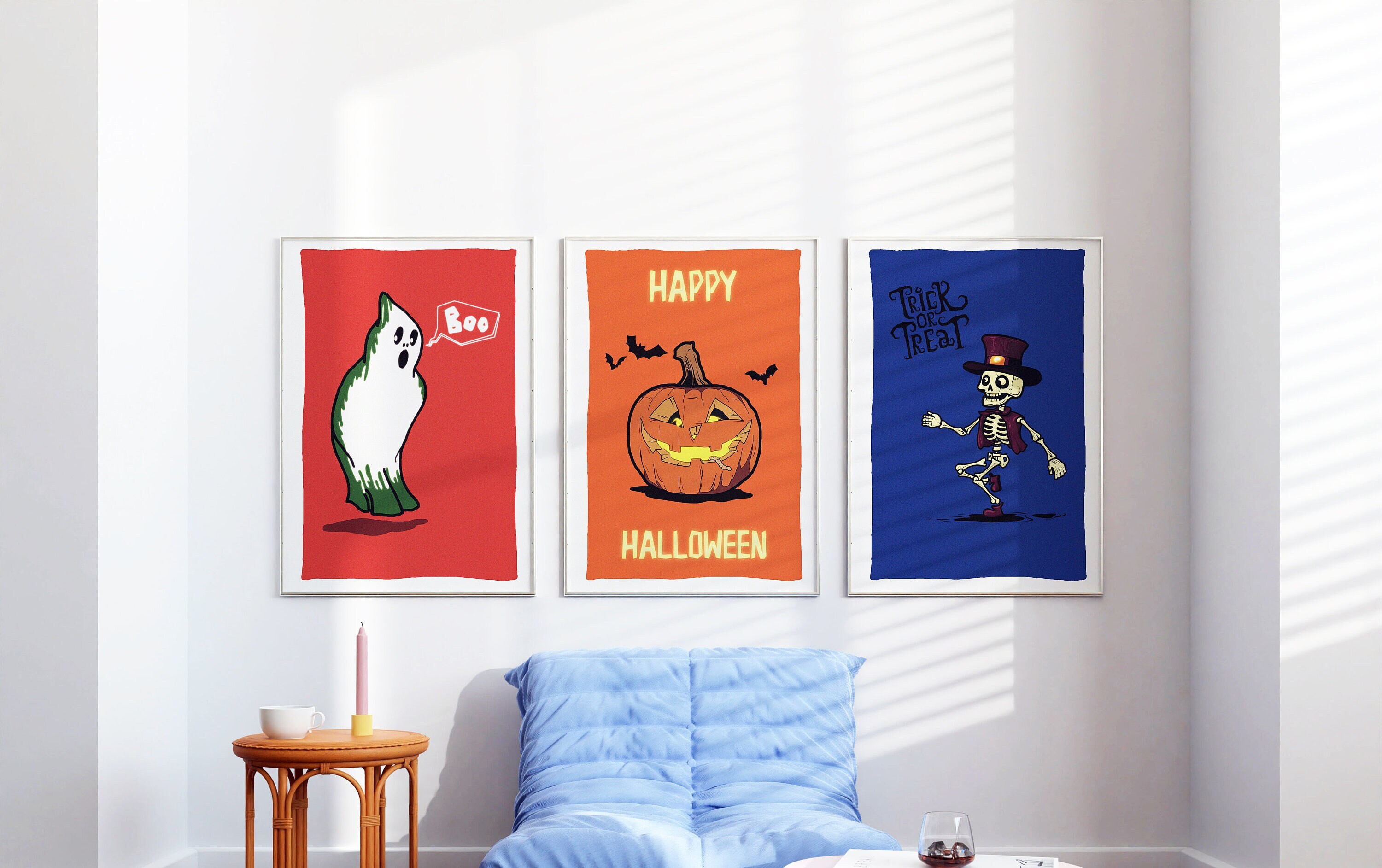 Halloween Poster Set of 3 Poster Digital Download Poster - Etsy
