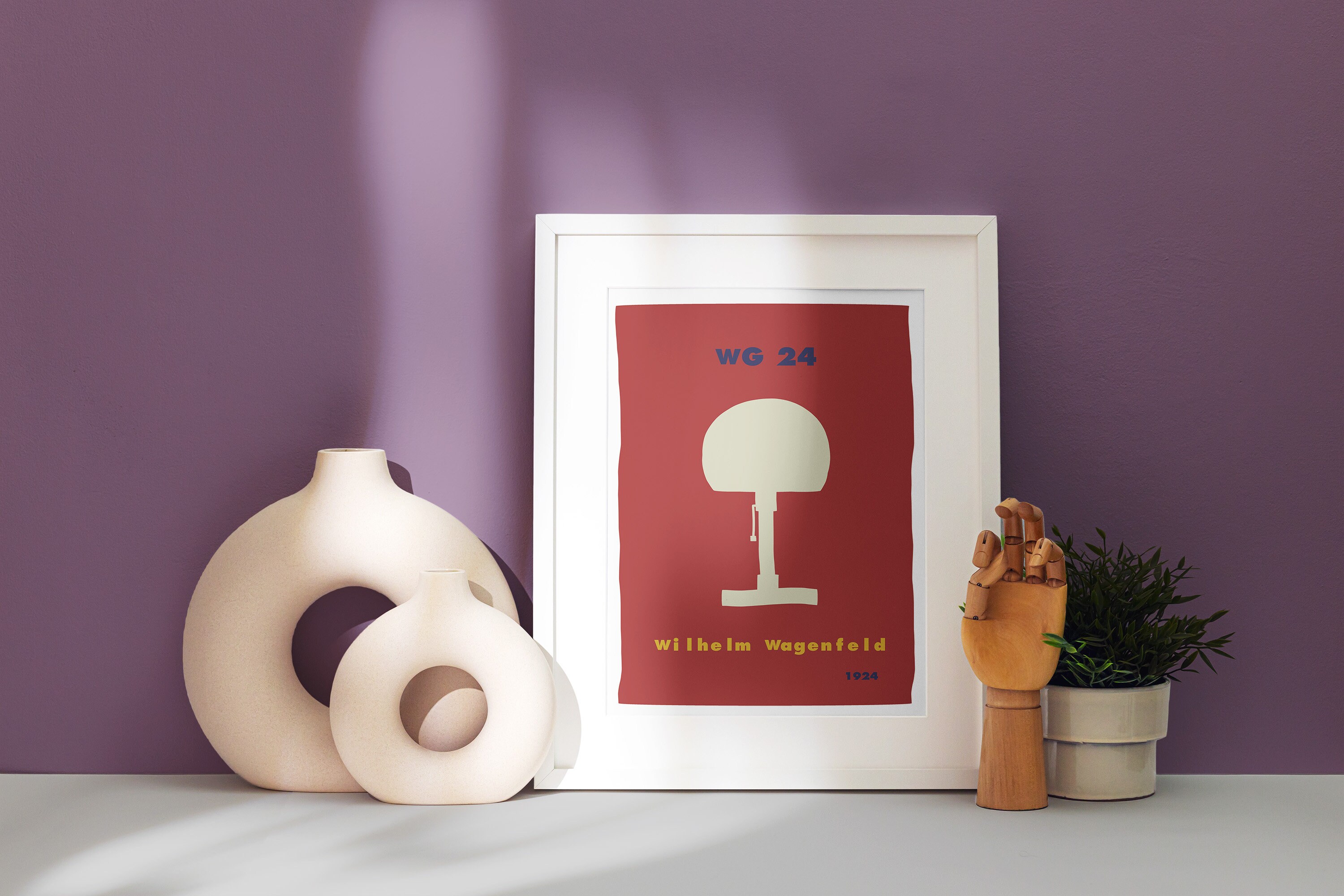 Digital Download Poster, Bauhaus Lamp Print, Furniture Poster, Modern ...