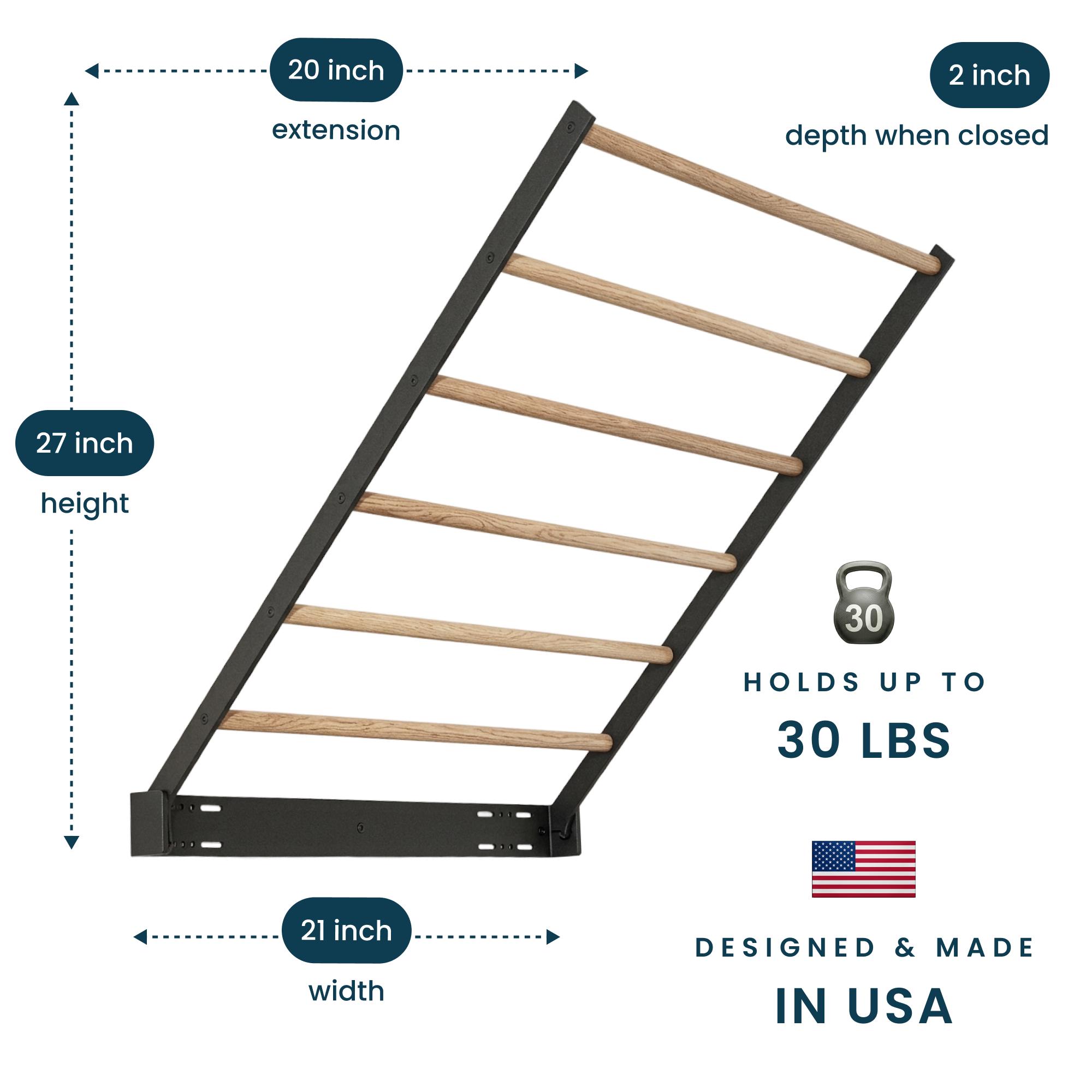 Wall Mount Laundry Drying Rack- THE NICE RACK - Etsy