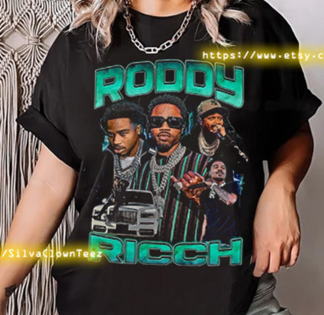 Roddy Ricch Shirt | Bootleg Rap Tee | Short-sleeve Unisex Vintage Style ...