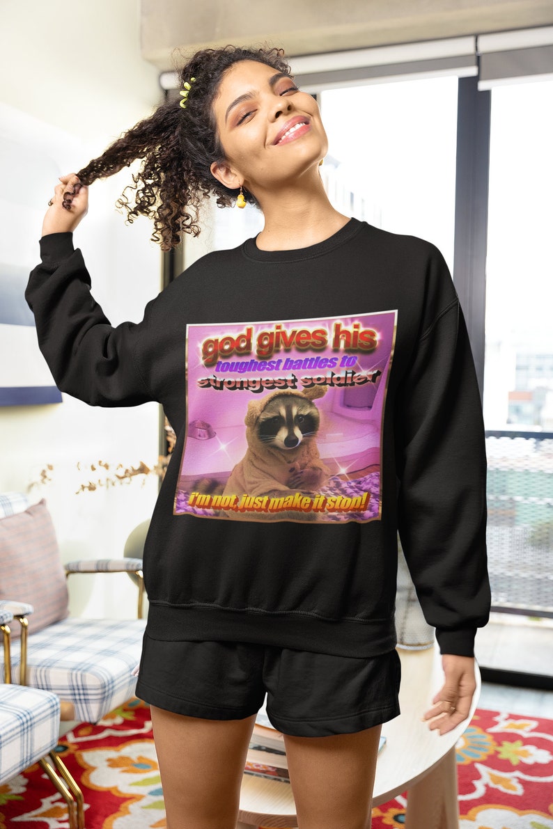 God Gives His Toughes Battles Possum Meme Opossums Lover - Etsy