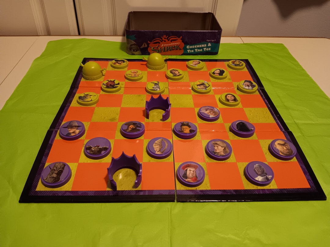 Shrek/checkers/boardgames/princess Fiona/pre-owned/rare Collectable/no ...
