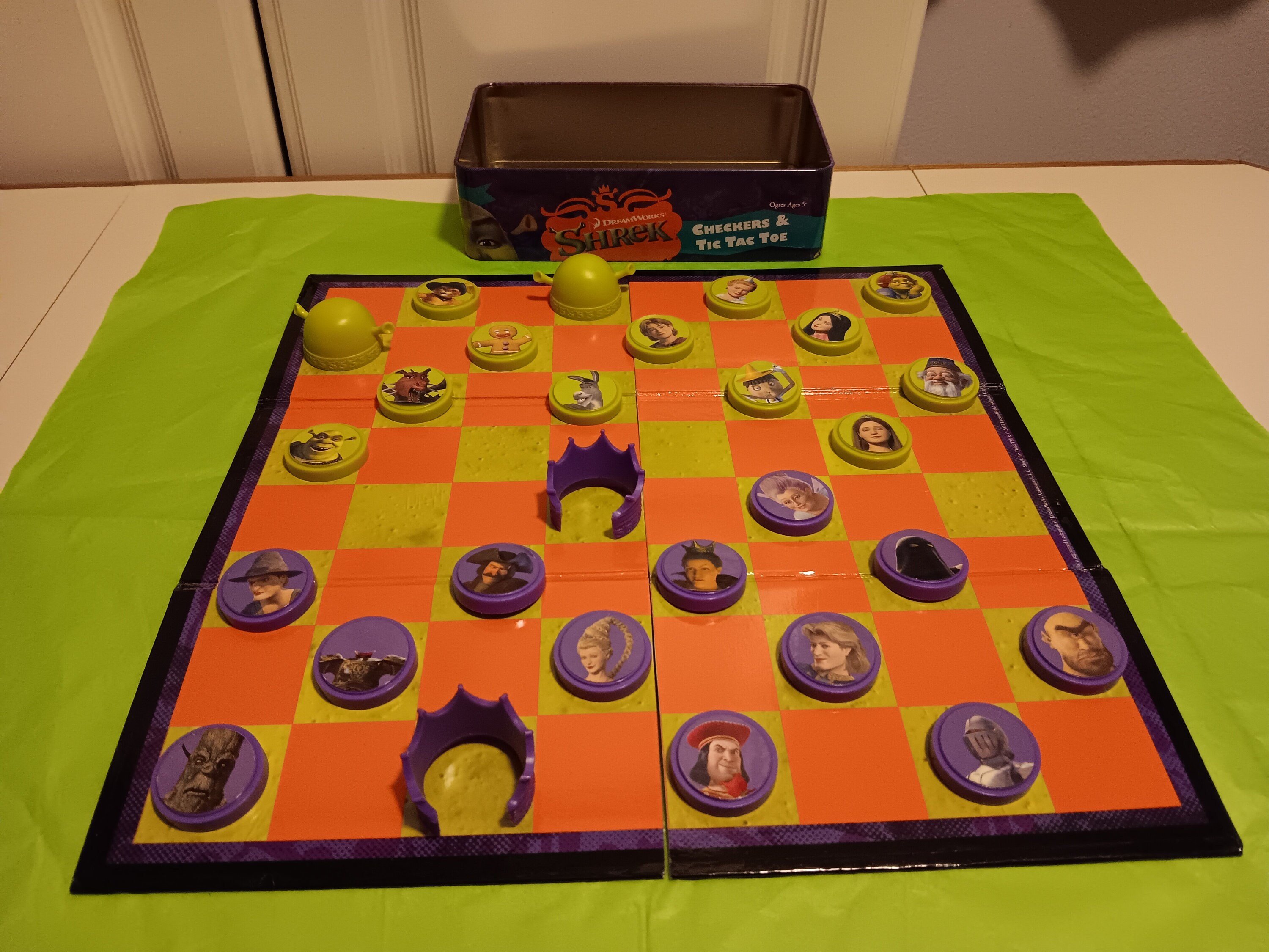 Shrek/checkers/boardgames/princess Fiona/pre-owned/rare Collectable/no ...