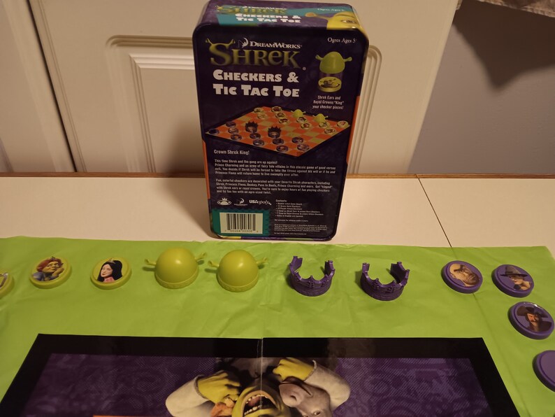 Shrek/checkers/boardgames/princess Fiona/pre-owned/rare Collectable/no ...