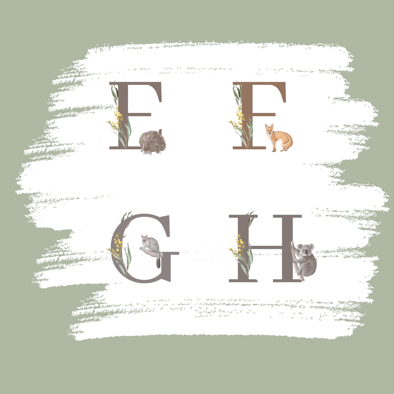 Australian Alphabet A-Z | Transparent Background | Template Included ...