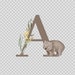 Australian Alphabet A-Z Transparent Background Template Included All ...