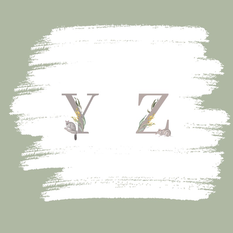 Australian Alphabet A-Z Transparent Background Template Included All ...