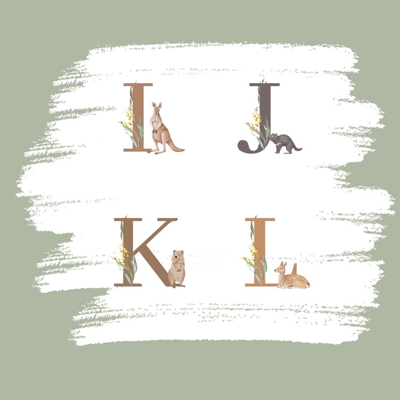 Australian Alphabet A-Z | Transparent Background | Template Included ...