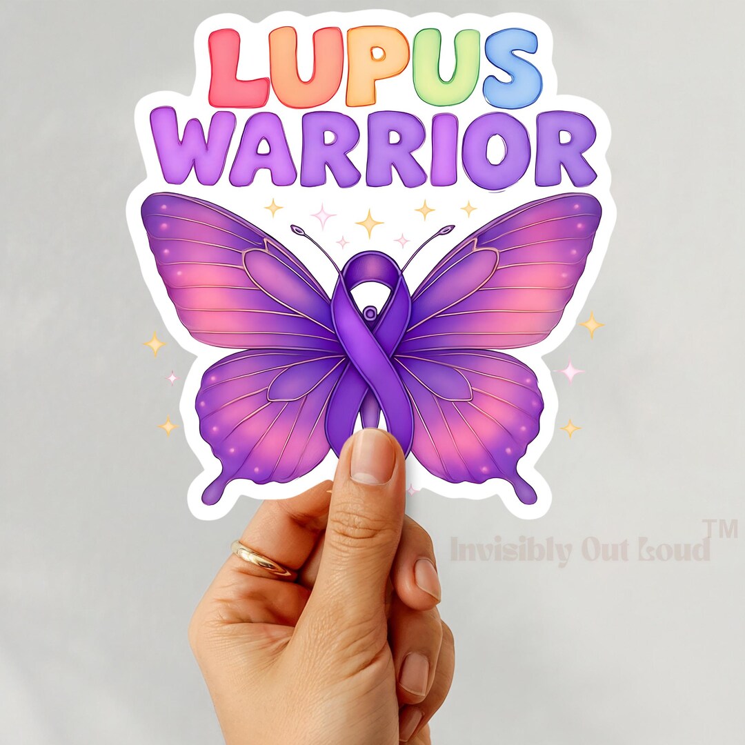 Lupus Awareness Butterfly Sticker: Empowering Vinyl Decal - Etsy