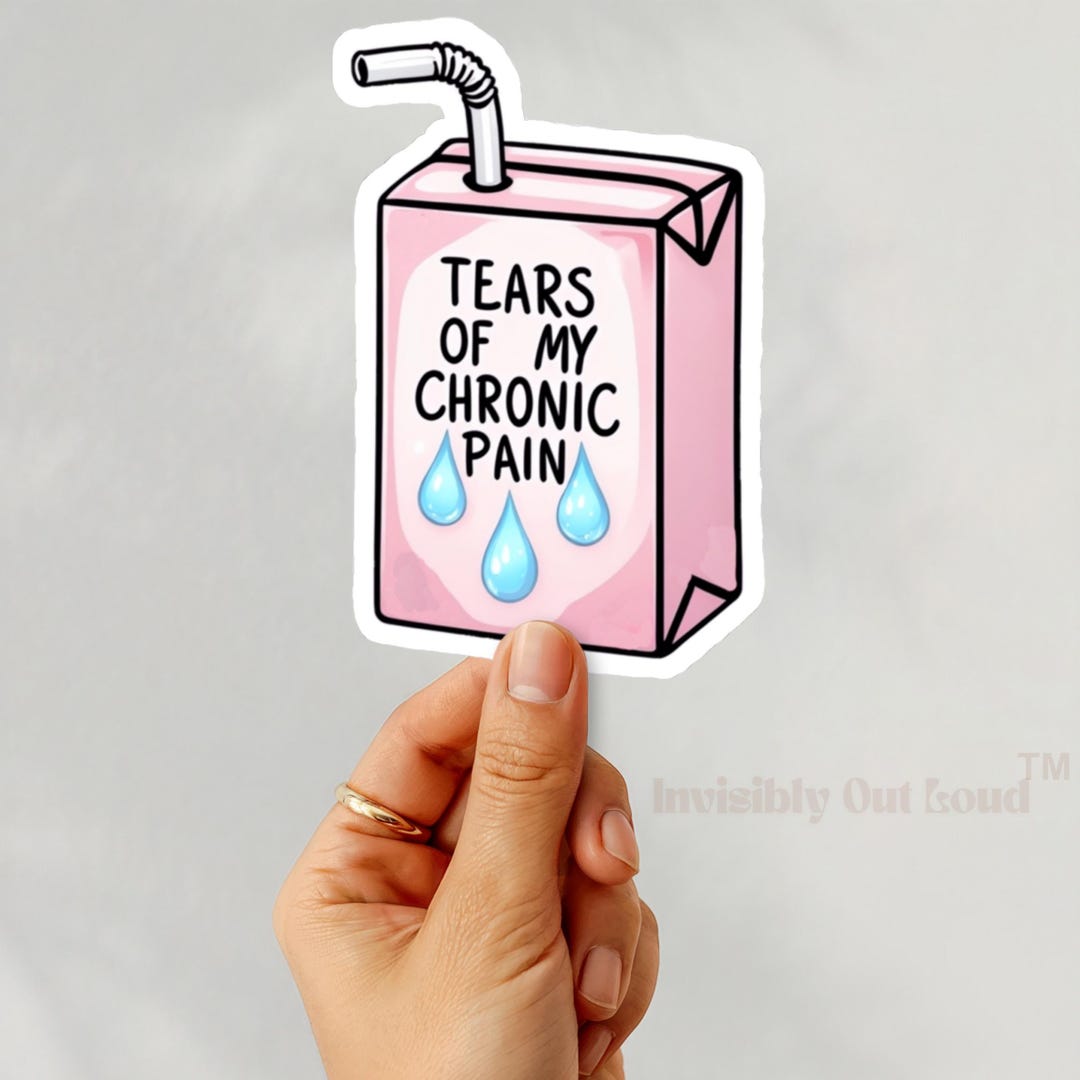 Funny Chronic Pain Sticker: Spoonie Tears Juice Box Decal - Etsy