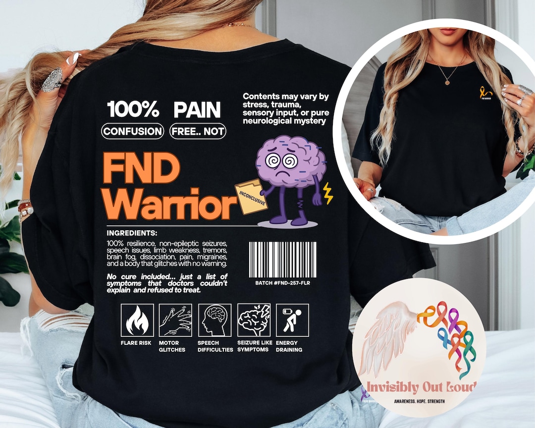 FND Warrior Shirt, Functional Neurological Disorder Awareness Tee ...