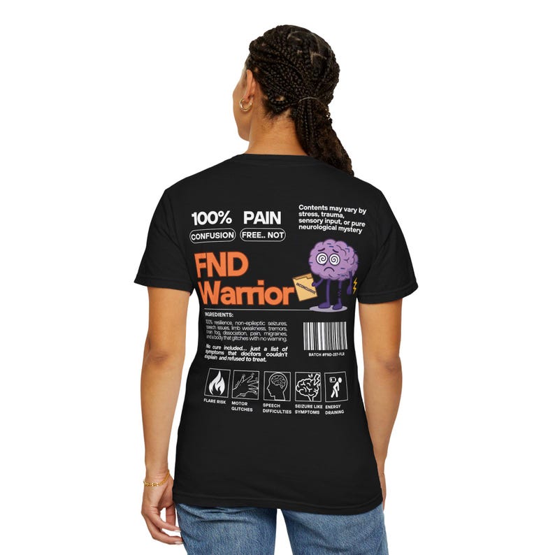 FND Warrior Shirt, Functional Neurological Disorder Awareness Tee ...