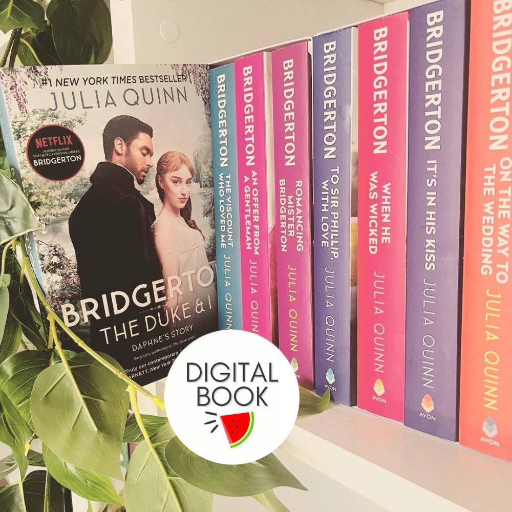 BUNDLE Bridgerton Series Collection Julia Quinn Book Gift Set - Etsy