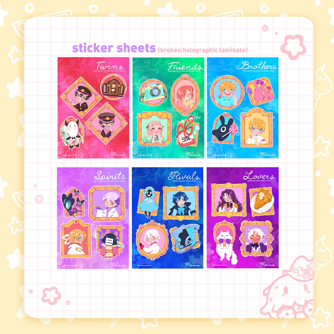 Anime Sticker Sheets - Etsy