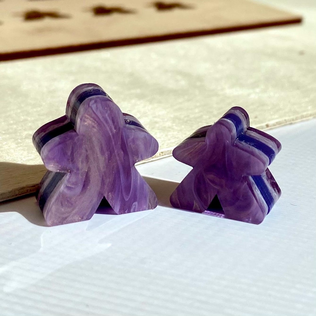 Meeple Set, "purple Haze", Unique, High-quality, Custom Design - Etsy