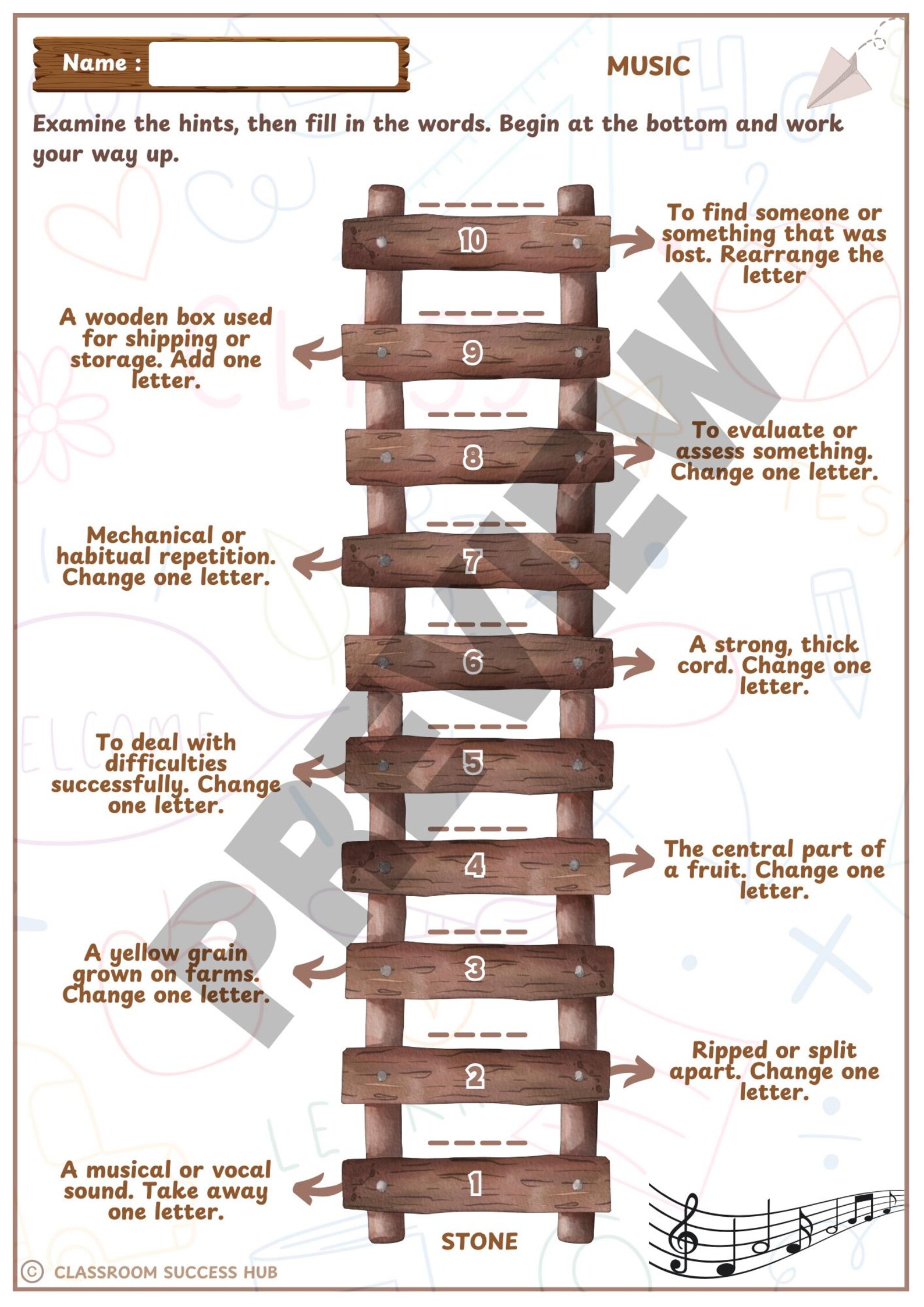 Word Ladders for 4th-12th Graders: Engaging Vocabulary Challenges! Part ...