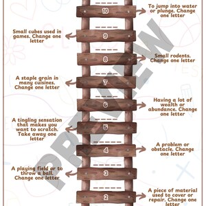 Word Ladders for 4th-12th Graders: Engaging Vocabulary Challenges! Part ...