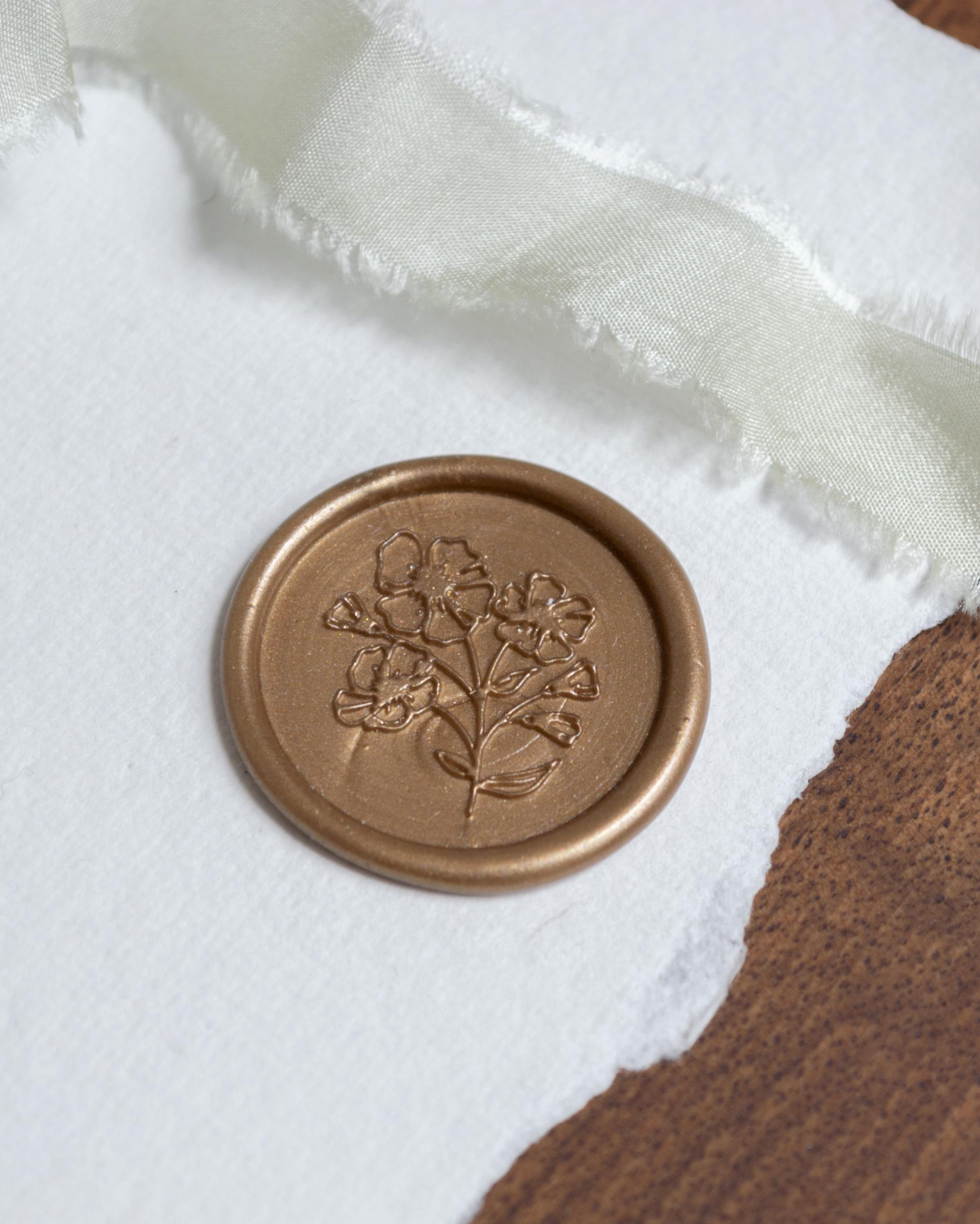 Forget-me-not Self Adhesive Wax Seals | Floral Wax Seals - Etsy