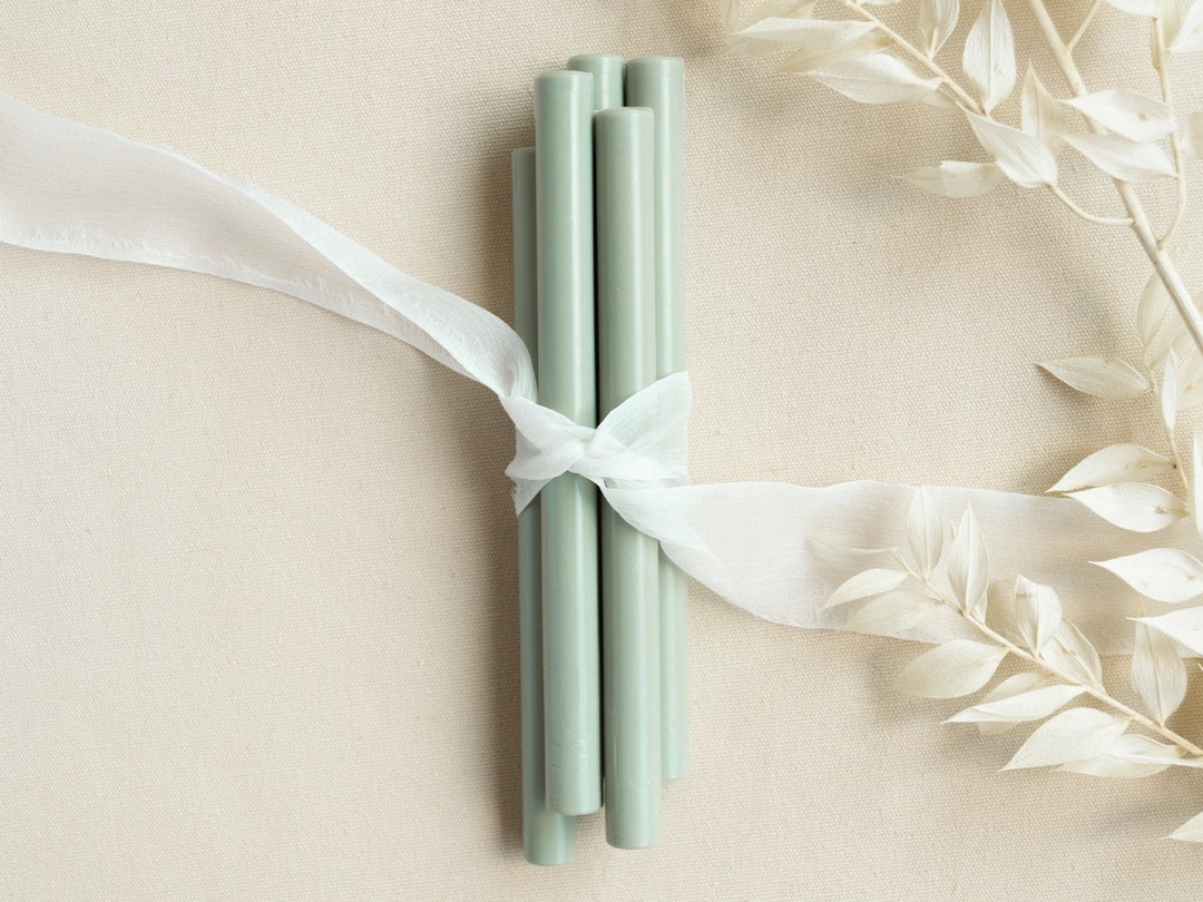 Sage Green Sealing Wax Sticks 5 Pack Glue Gun Sealing Wax - Etsy