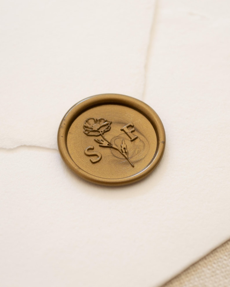 Personalized Hana Monogram Self Adhesive Wax Seals - Etsy