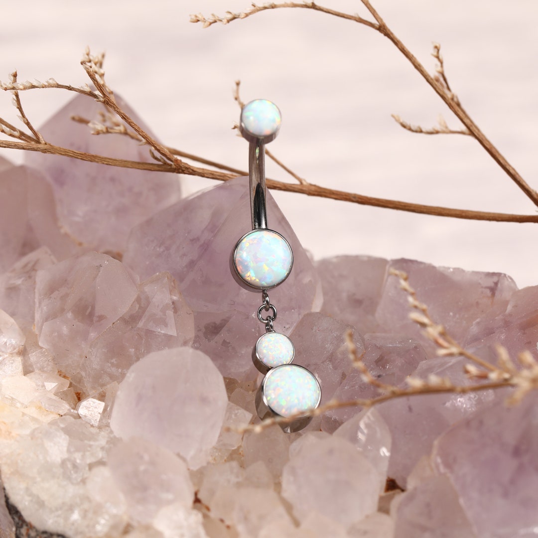 14G 10mm Implant Grade 23 Titanium Internally Threaded Top Prong Set ...