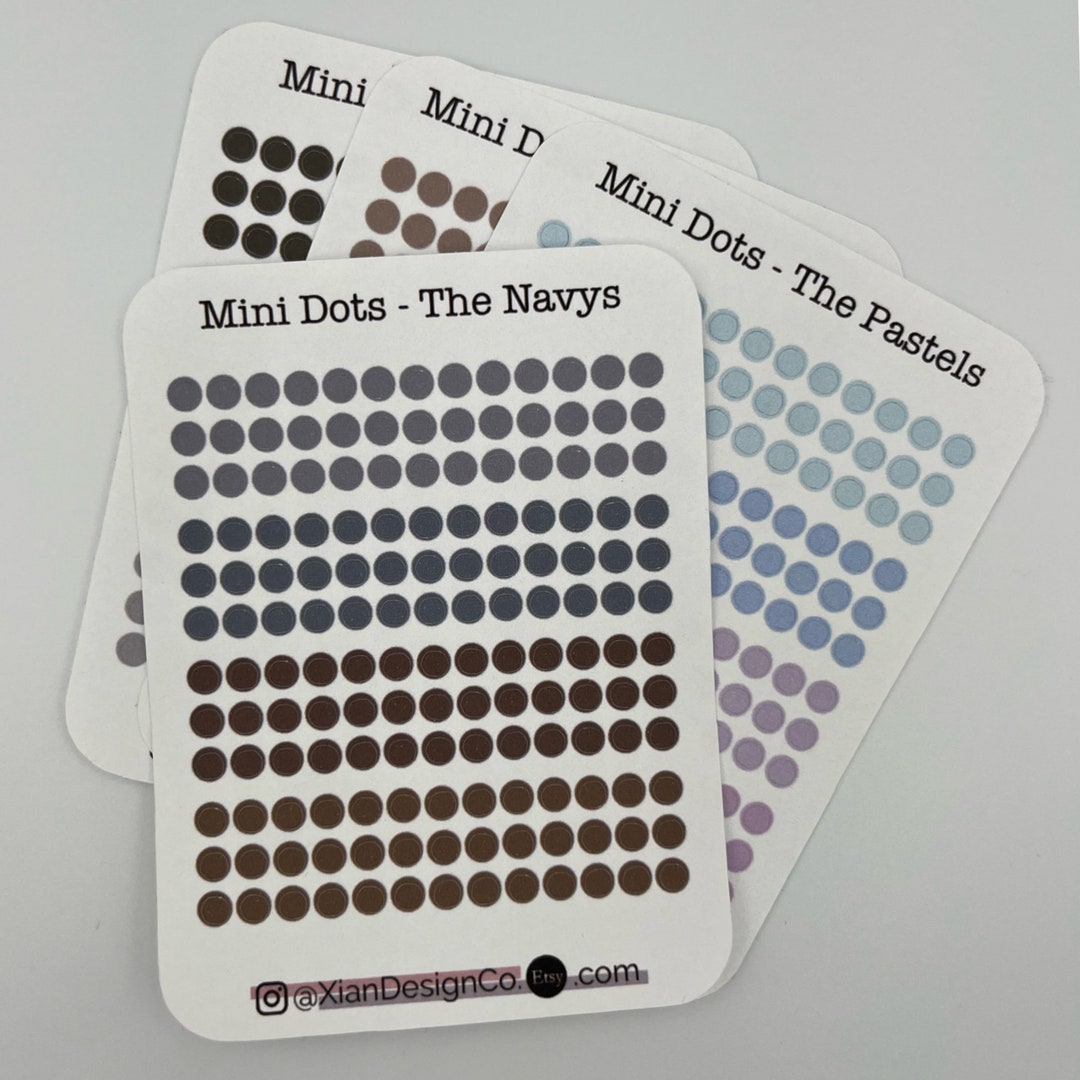 Mini Dots 1 Planner Sticker Sheet - Etsy